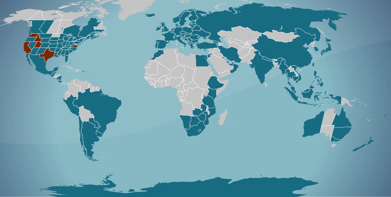 World Map where I’ve been – Traveling Epic!